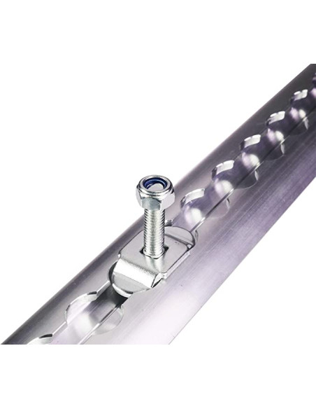 Fijación tornillo M8 para rail aeronáutico de carga en vehiculos